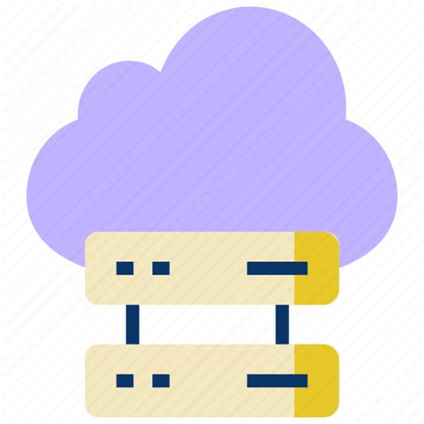 Big Data Cloud Database Cloud Server Data Center Data Server Hosting Server Network Icon