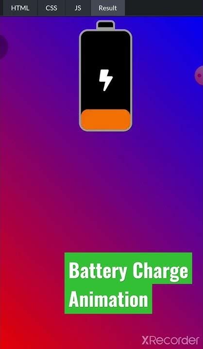 Battery Charge Animation In Htmland Css Html Short Way2techknowledge