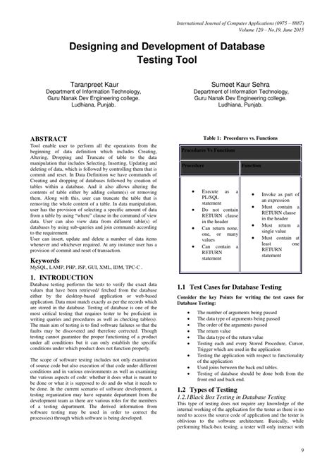 [pdf] designing and development of database testing tool