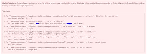Not Sure How To Proceed With My Streamlit Errors Community Cloud Streamlit