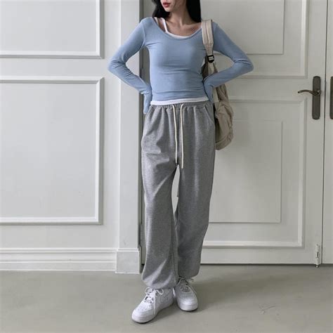 [vy] 여자 언발 Ss 캐미 티셔츠 입술넥 세트