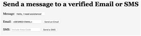 Github Eemora48serverless Send Send An Email Or A Sms From A Webpage Using Aws Services