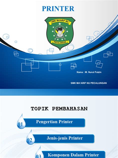 Jenis Printer Dan Komponen Utama Pdf