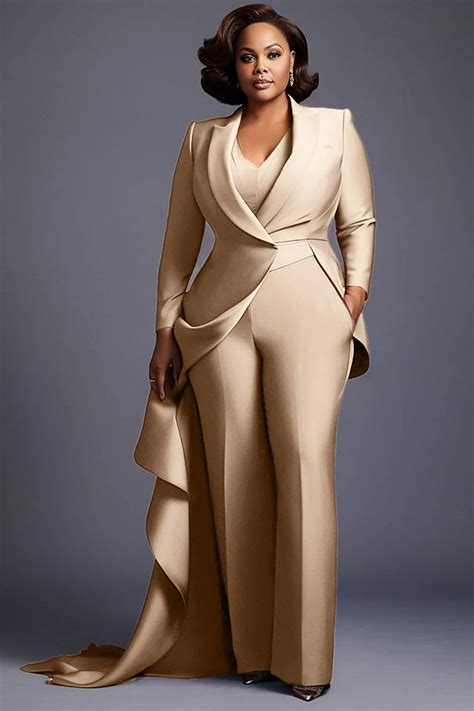 Xpluswear Design Plus Size Mother Of The Bride Elegant Purple Turndown