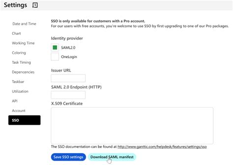 Saml Single Sign On Sso Settings Help Center