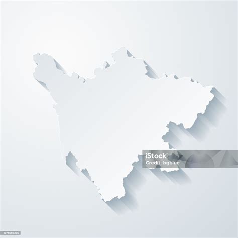 빈 배경에 종이 절단 효과가있는 사천지도 0명에 대한 스톡 벡터 아트 및 기타 이미지 0명 3차원 형태 곡선 Istock