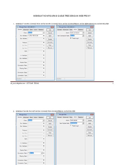 Membuat Konfigurasi Queue Tree Dengan Web Proxy Pdf