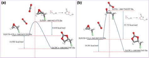 The Simulation Results Of Transition State Ts Search For Co2 Coupling Download Scientific