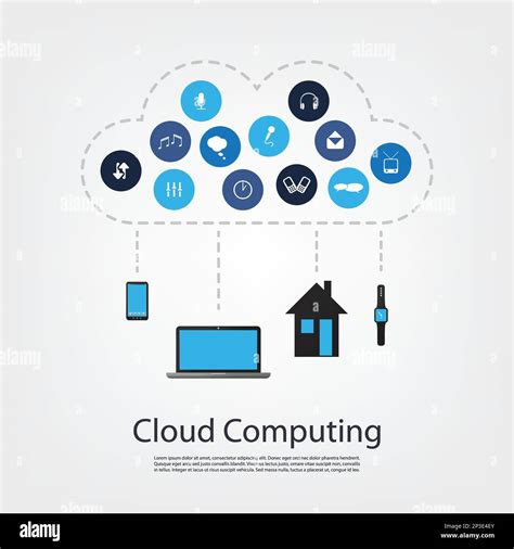 Cloud Computing Concept Design Stock Vector Image And Art Alamy