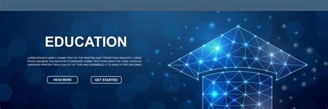 Graduation Cap 3d Polygonal Symbol For Website Vector Image