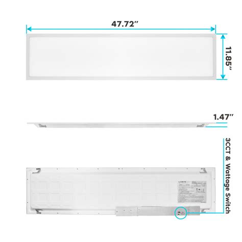 Luxrite 4 X 1 Selectable Cct Dimmable Led Flat Panel Light Wayfair