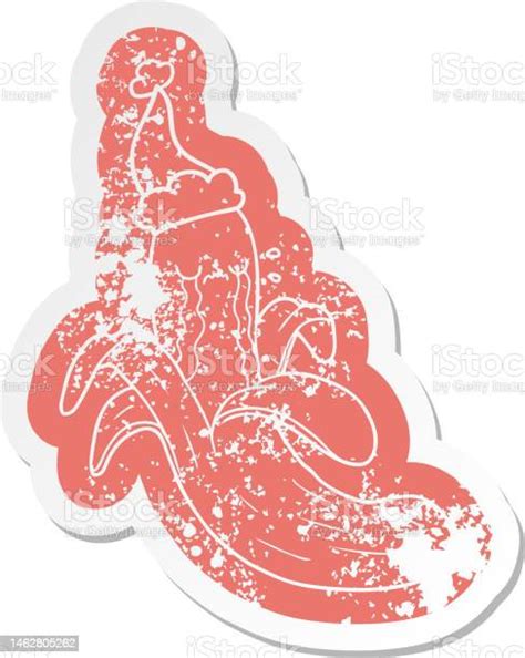 산타 모자를 쓰고 우는 바나나의 기발한 만화 고민 스티커 귀여운에 대한 스톡 벡터 아트 및 기타 이미지 귀여운 껍질 벗긴 낙서 드로잉 Istock