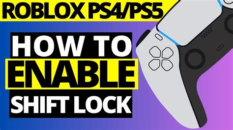 How To Get Shift Lock On Any Game In Playstation Roblox Ps4ps5 Youtube