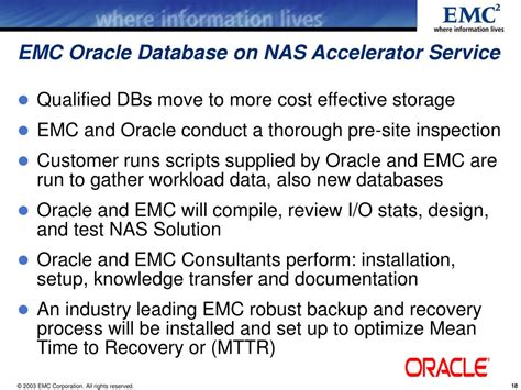 PPT EMC Oracle Database On NAS Accelerator Service PowerPoint Presentation ID