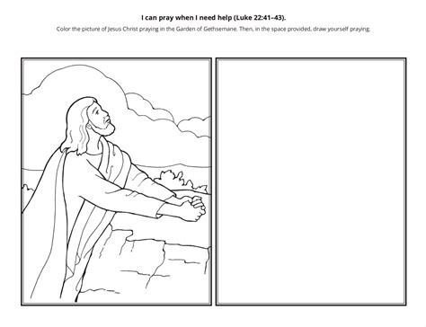 Garden Of Gethsemane Coloring Pages