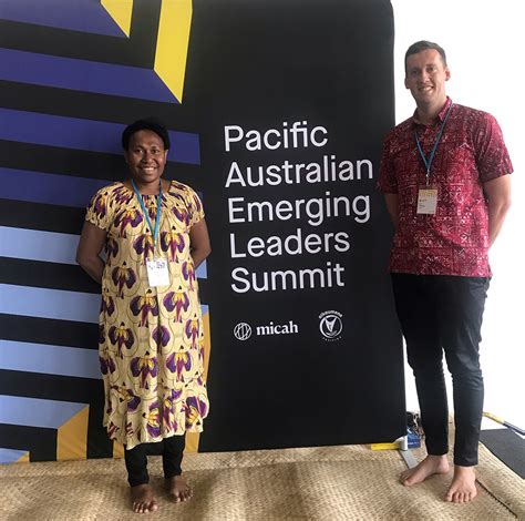 Anglicare Pngs Cassendra In Canberra For Pacific Australian Emerging Leaders Summit Abm