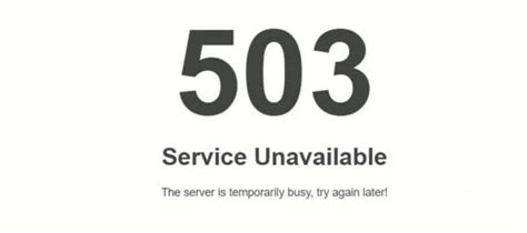 What Is A 503 Service Unavailable Error And How To Fix It