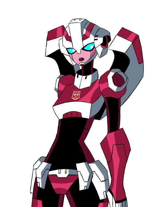 Safebooru 1girl Arcee Autobot Blue Eyes Breasts Curvy Highres