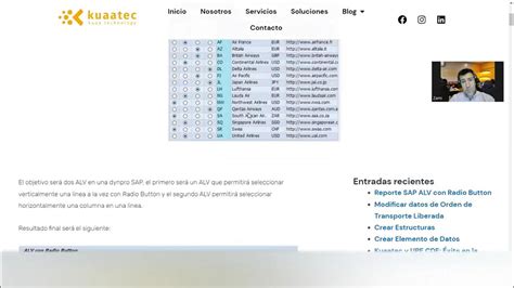 Reporte Sap Abap Alv Con Radio Button Kuaatec Youtube