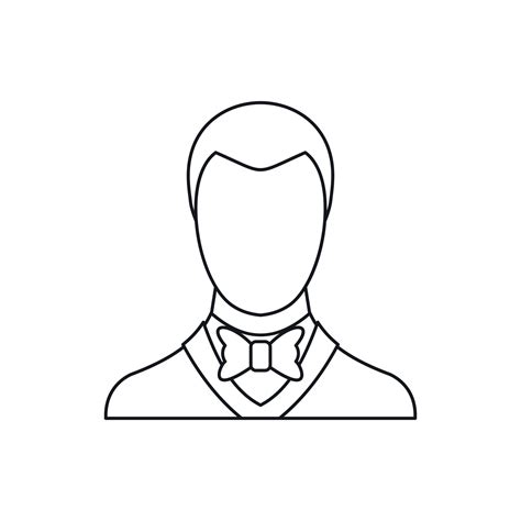 Groom Icon Outline Style 14589677 Vector Art At Vecteezy