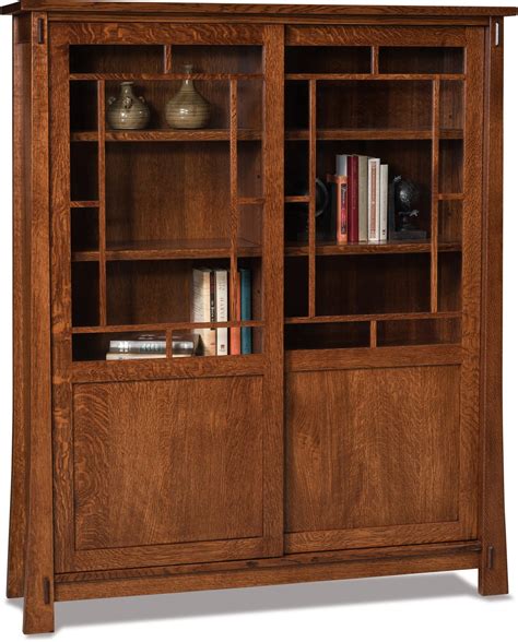 Capewood Bookcase With Sliding Glass Doors At Kiara Vaux Blog