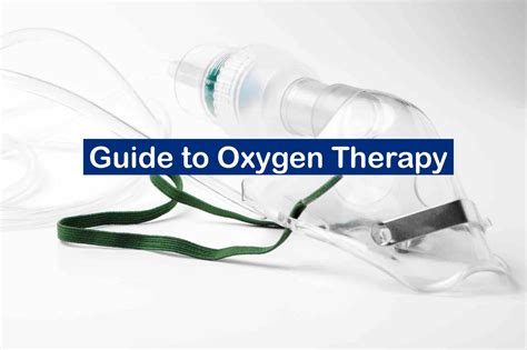 Guide To Oxygen Therapy For Older Adults