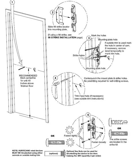 Detex V40 Value Series Battery Alarmed Rim Exit Device Instruction Manual
