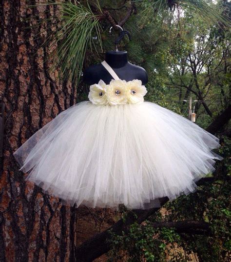 Beautiful Super Full And Fluffy Ivory Tutu Dress Flower Girl Dress