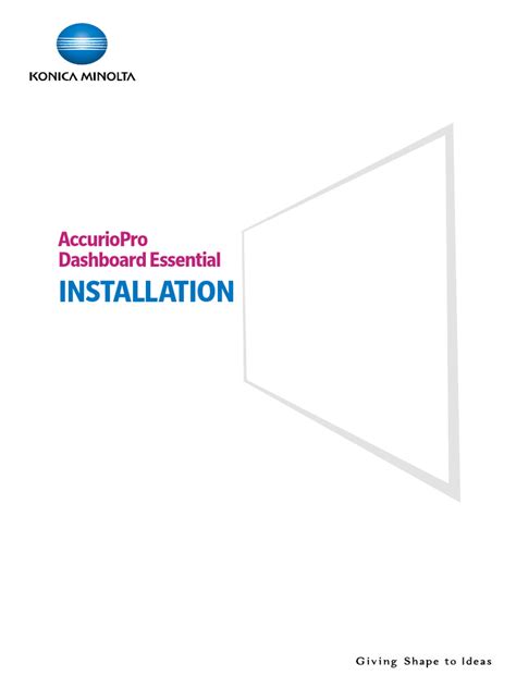 Accurioprodashboardessentialinstallationguide Pdf Installation Computer Programs