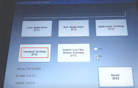 HMI Fundamentals PanelView Plus Terminal IP Settings For EtherNet Connectivity To PLC