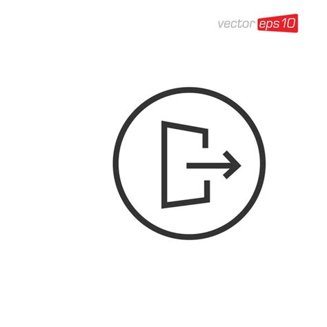 Exit Icon Sign Design Symbol Stock Vector By Nano99 490641840