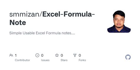 Github Smmizan Excel Formula Note Simple Usable Excel Formula Notes