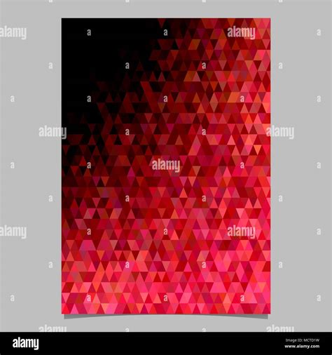 Abstract Triangle Brochure Background Template Stock Vector Image And Art Alamy
