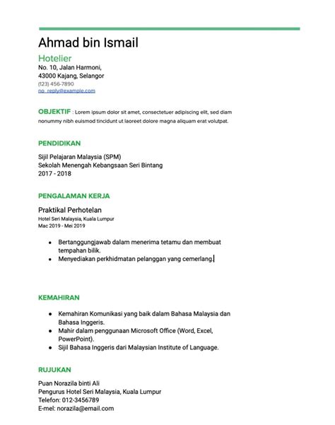 contoh resume terbaik bahasa melayu contoh resume lepasan spm yang hot sex picture