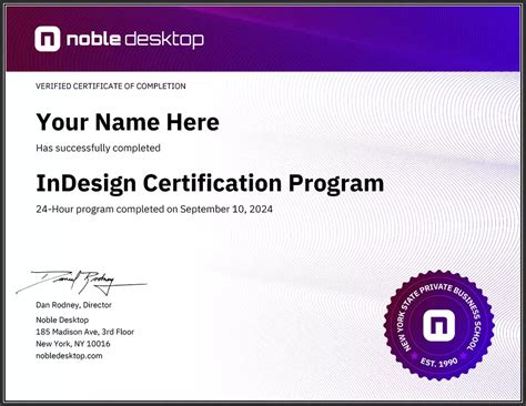 Indesign Certification Program Noble Desktop