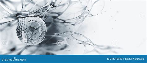 Digital Nanotechnology Neural Network Futuristic Cryptocurrency Cpu Processor Artificial