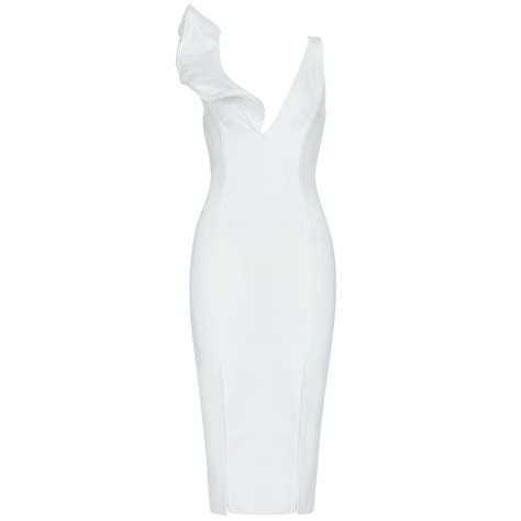 Robe Blanche Bodycon Sexy Moulante Kandaceswim