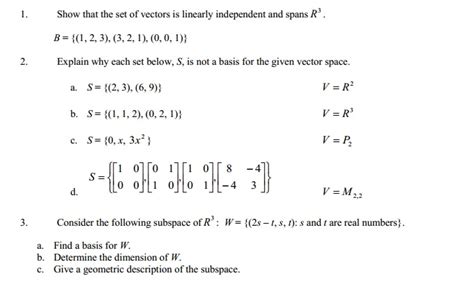 Solved Show That The Set Of Vectors Is Linearly Independent