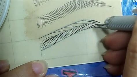 Practice Microblading Low Spine 3 Youtube