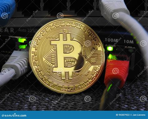 Bitcoin And Network Stock Photo Image Of Connection 94307922