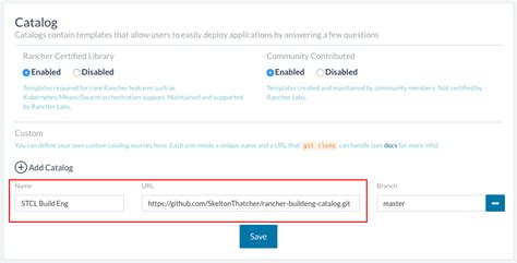 Container Clustering With Rancher Server Part 6 Creating And Deploying Custom Catalog Items