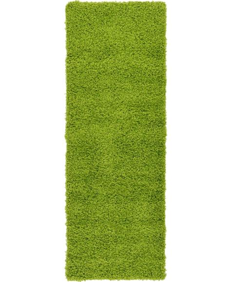 Bridgeport Home Exact Shag Exs1 Grass Green 2 2 X 6 5 Runner Area