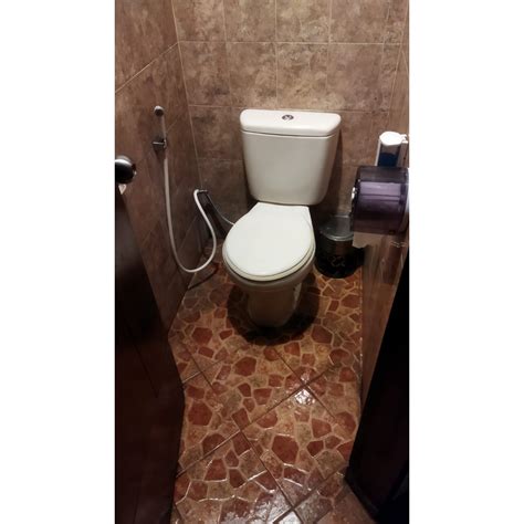 Jual Closet Kloset Duduk Toto Tombol Atas Dual Flush Lengkap Shopee Indonesia