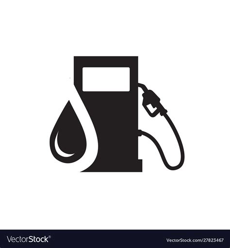 Gas Pump Icon Gasoline And Diesel Fuel Symbol Stock