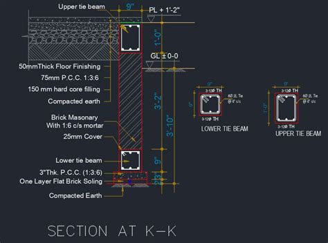 2d Design Of Column Footing And Foundation Detail Design In Autocad Drawing Cad File