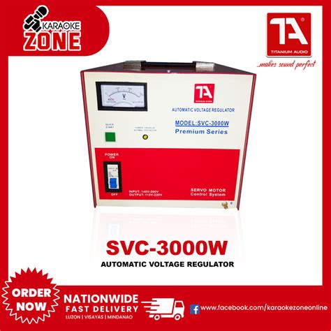 Titanium Audio Svc 3000w Avr 3000va Avr Servo Motor Type Automatic Voltage Regulator Avr