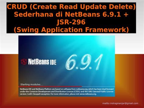 Crud Create Read Update Delete Sederhana Di Netbeans 691 Jsr 296