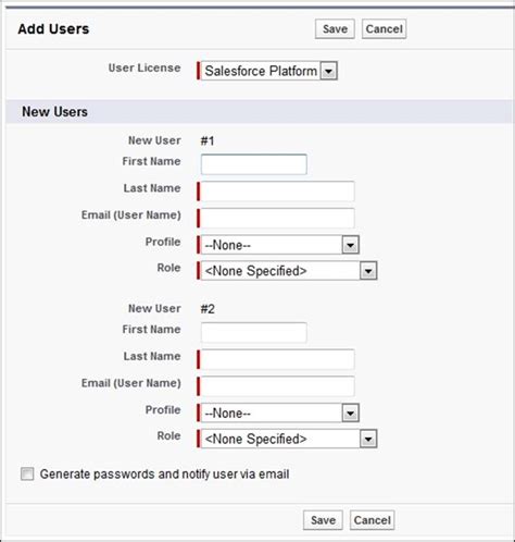 Adding Multiple Users