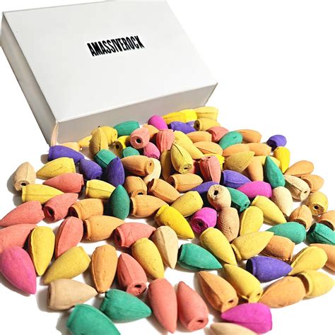 Amassiverock Backflow Incense Cones 60 Cones Waterfall