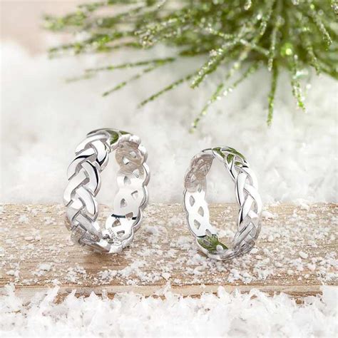 Mens Silver Celtic Knot Ring Celtic Cross Online